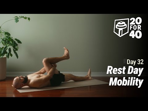 40 Day Bodyweight Fitness Challenge | No Talking, All Levels || Day 32 - Rest Day Mobility