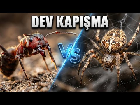 Cataglyphis Kolonisi vs Dev Katil Örümcek