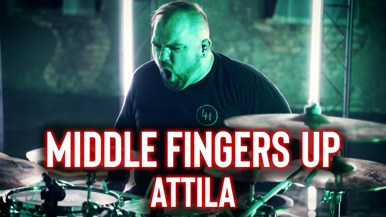 Middle Fingers Up Attila