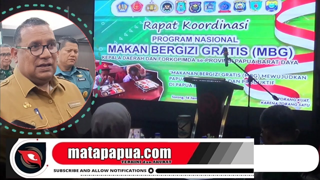 Pemprov PBD Gelar Rakor Strategi Implementasi Program MBG.- - YouTube
