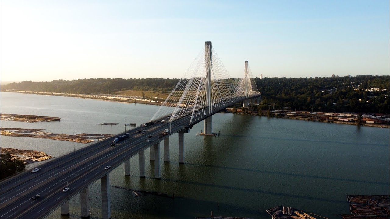 Port Mann Bridge 4K | Worlds Widest Bridge | Aerial View - YouTube