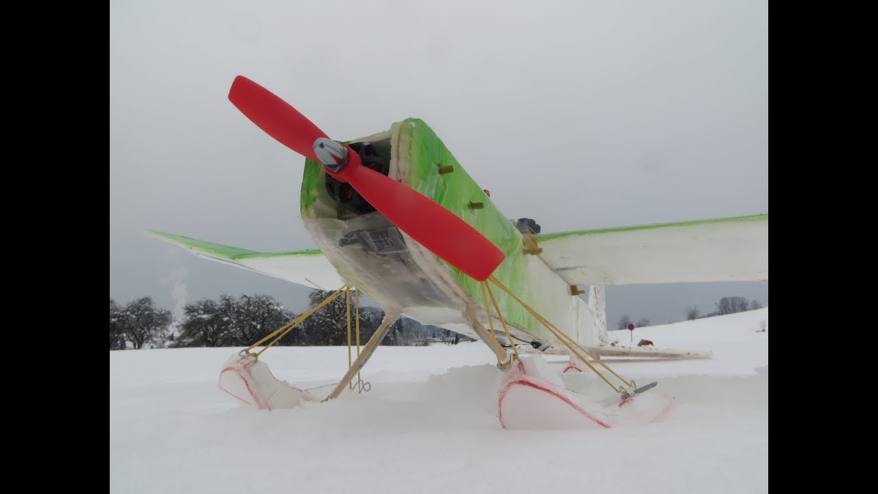 How to build snow skis for a plane - YouTube
