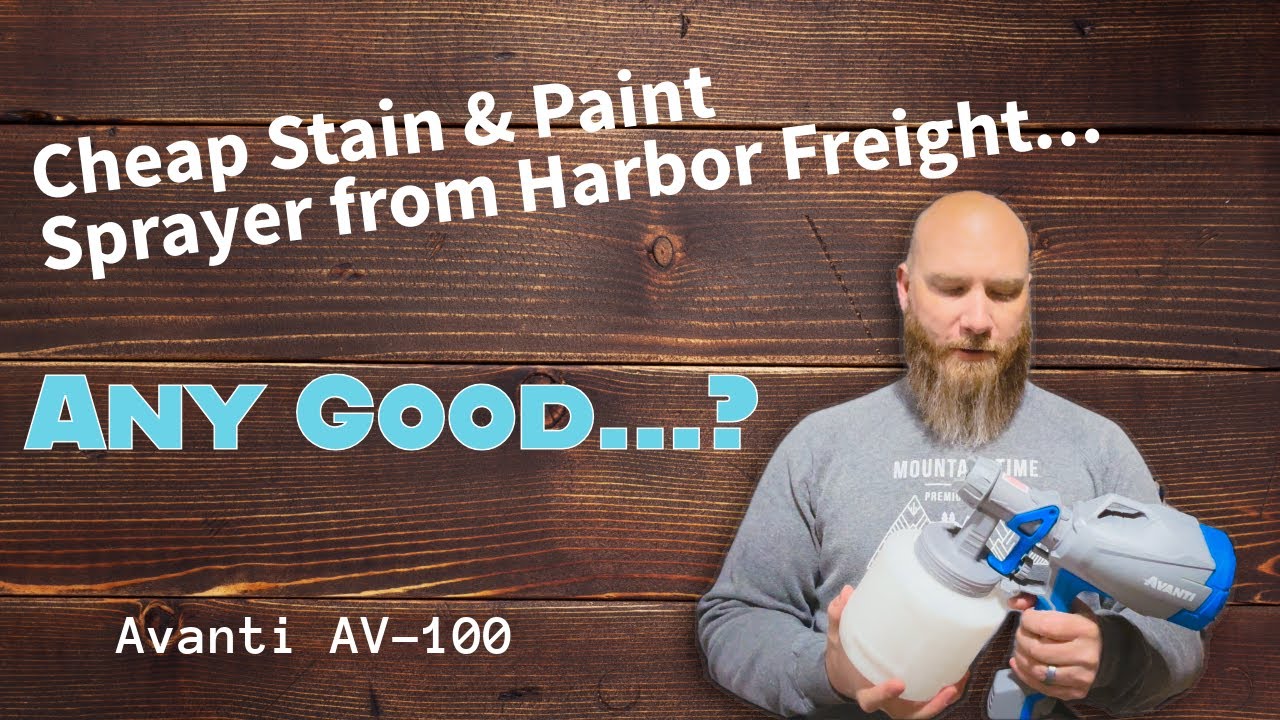 Avanti AV 100 Paint and Stain Sprayer, Hands On Review - YouTube