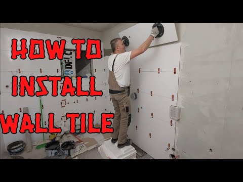 How to Install Tile on the Bathroom Wall [Step-by-Step] Wandfliesen verlegen