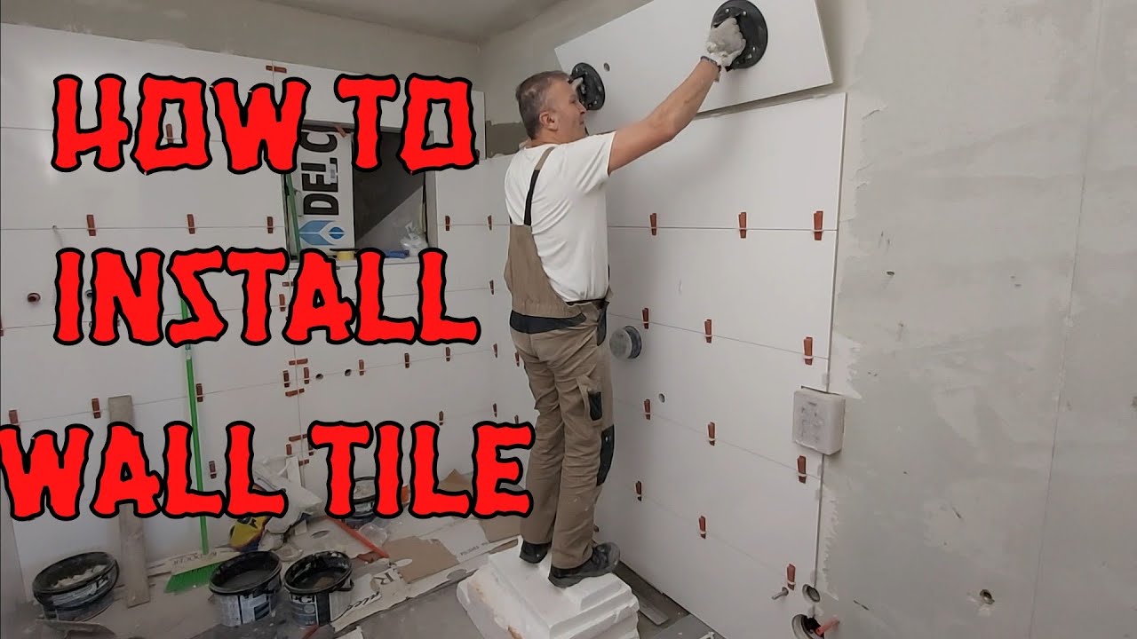 How to Install Tile on the Bathroom Wall [Step-by-Step] Wandfliesen ...