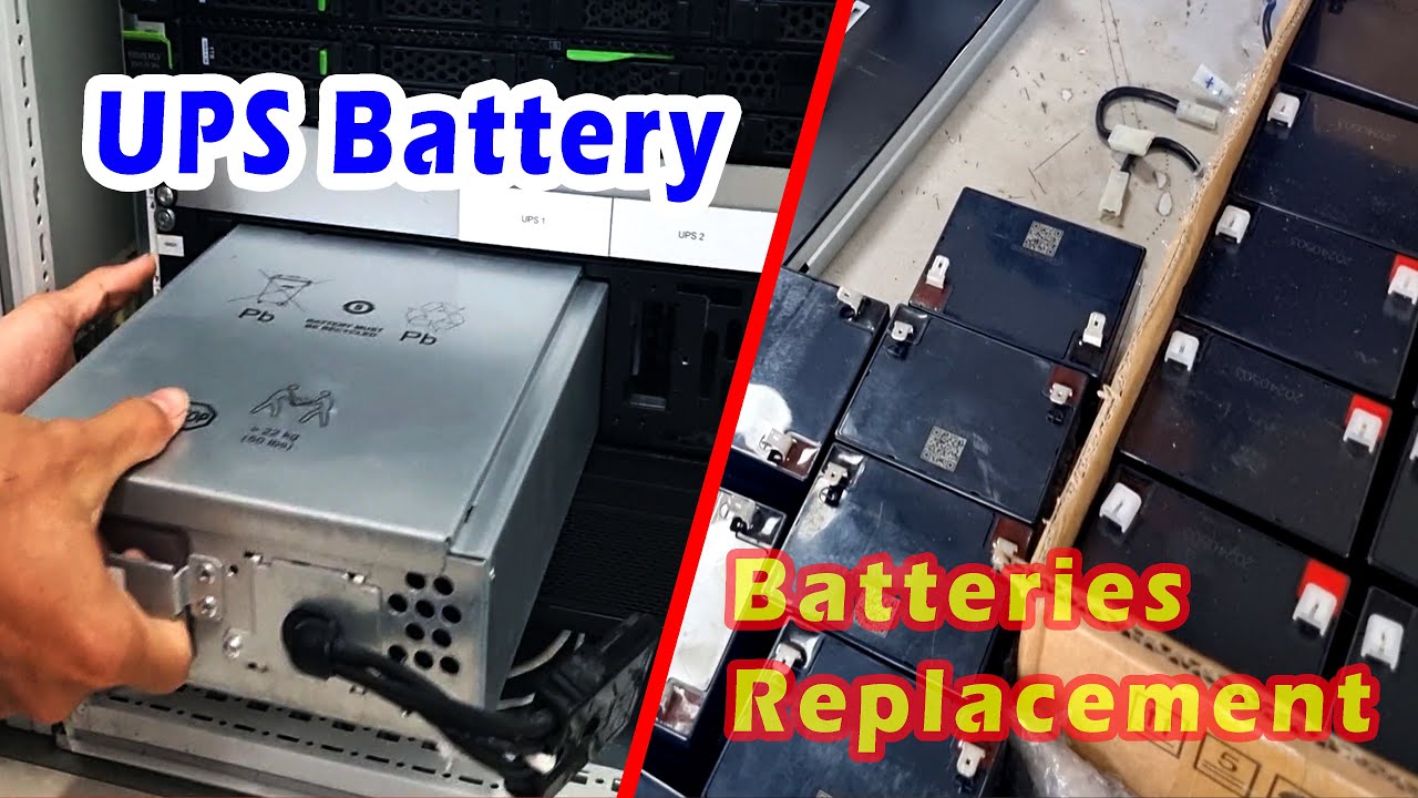 UPS Batteries Replacement, Batteries Change, Backup UPS Fixed - YouTube