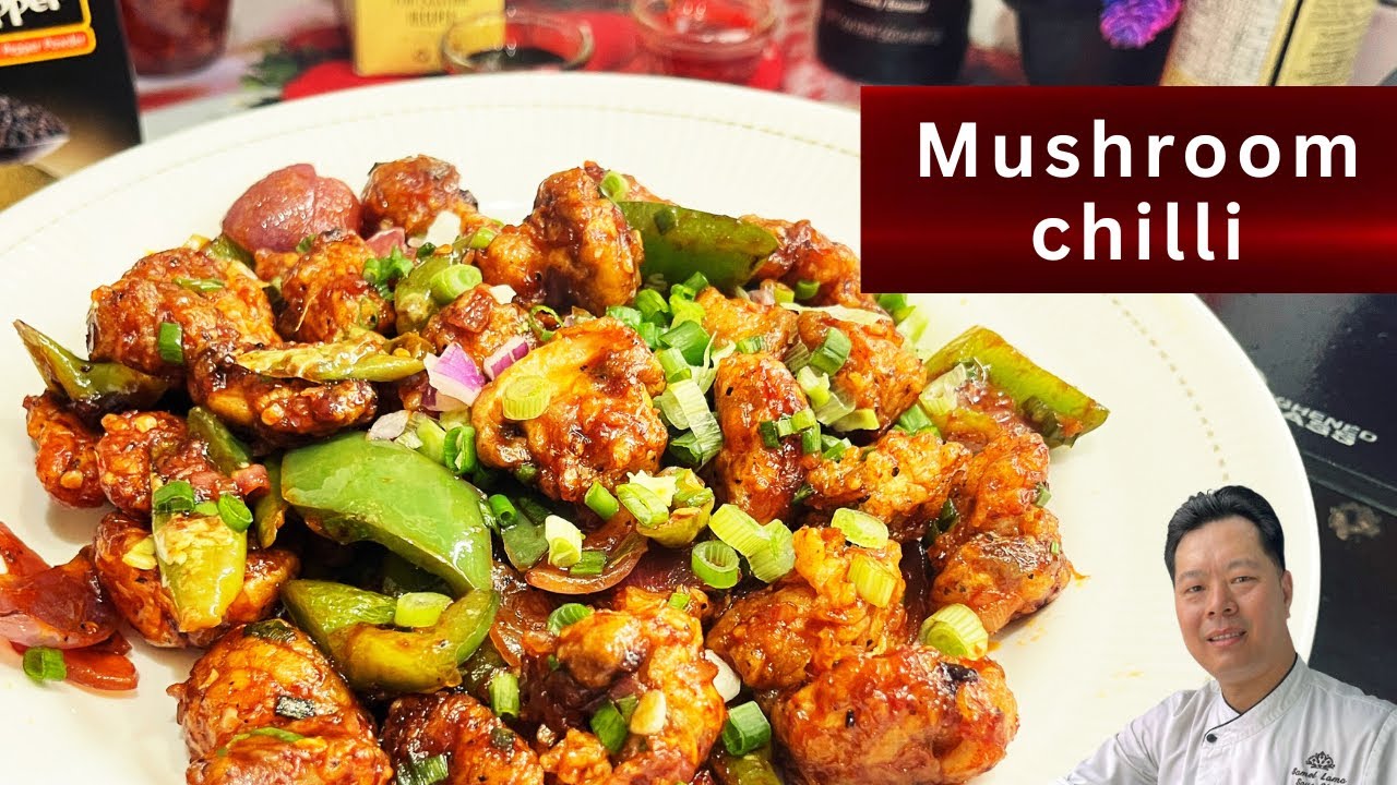 Mushroom Chilli | How to Make Mushroom Chilli | Mushroom Chilli Recipe ...
