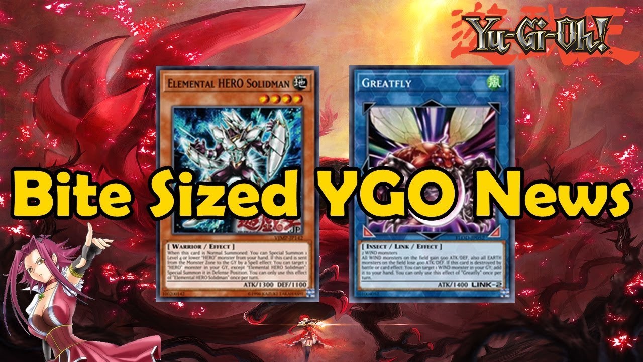 Bite Sized YGO News - Elemental HERO Solidman, Greatfly - YouTube