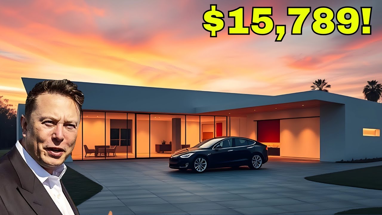 "Luxury Sleek Edge Home with Tesla Car | Modern Mansion & Tesla Dream ...