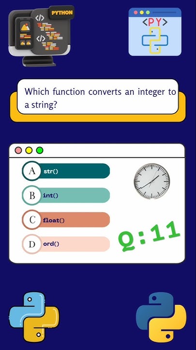 What Function Converts an Integer to String ? #python #shorts #programming #programmer #coding # ...