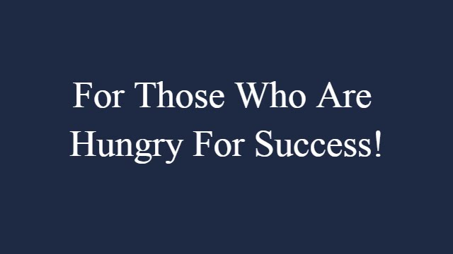A True Success Story For Those Who Are Hungry For Success! - YouTube