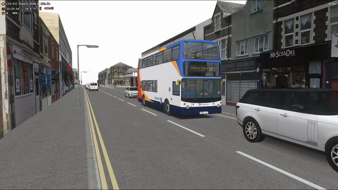 OMSI 2 | Lincolnshire V3 | 103 to Kirton | ALX400 Dennis Trident - YouTube