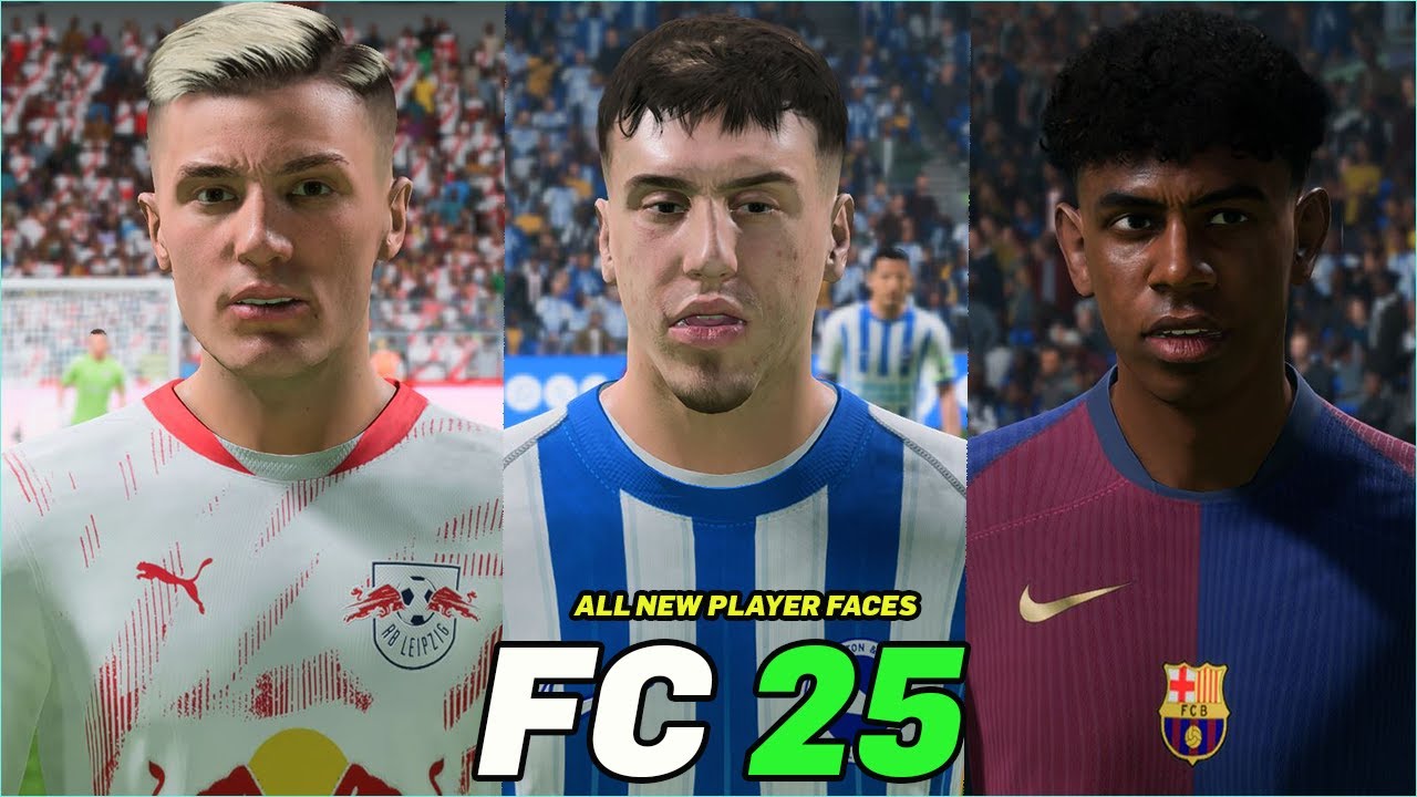 FC 25 | ALL NEW PLAYER FACES - YouTube