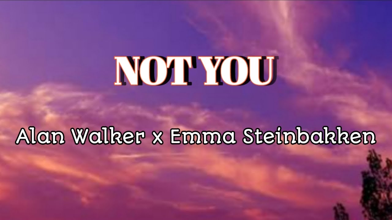 Alan Walker x Emma Steinbakken - Not You (lyrics) - YouTube