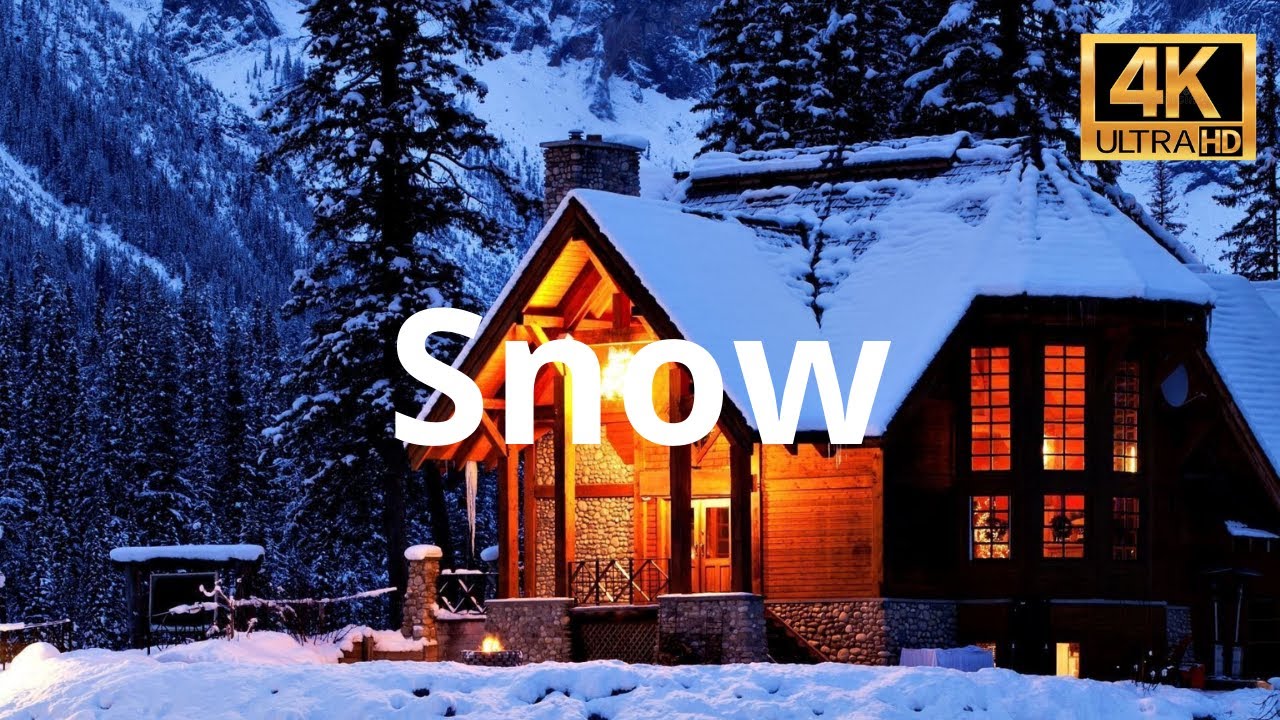 Snow Winter 4K Relaxation Film | Meditation Relaxing Music | Winter ...