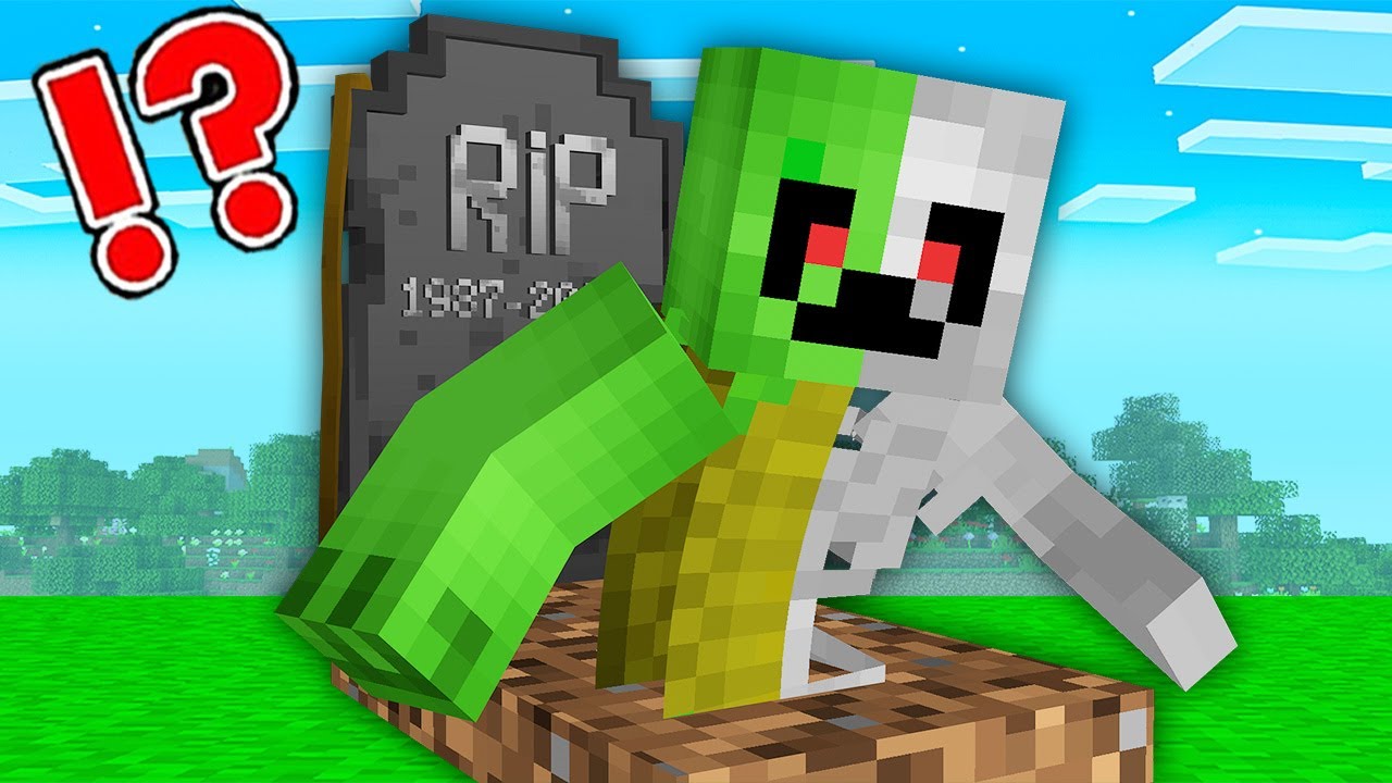 Mikey Died And Became A Skeleton In Minecraft Maizen Youtube
