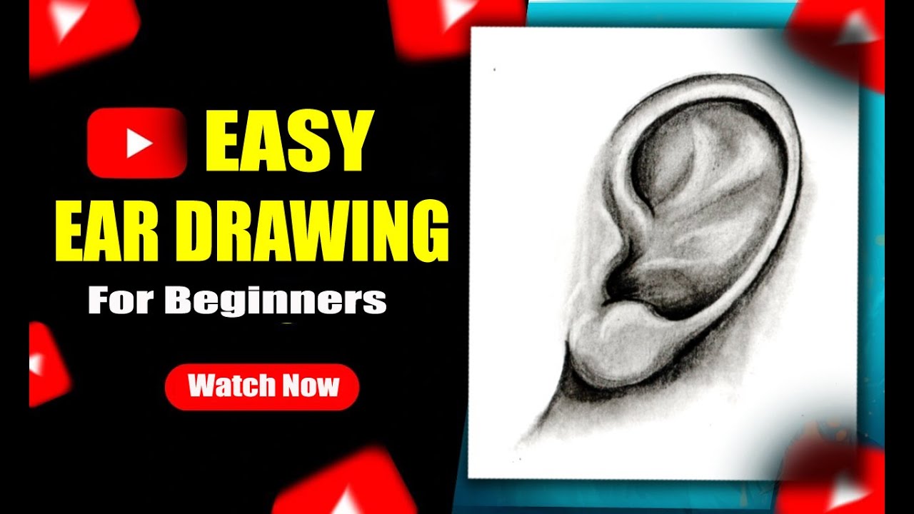 How to draw Ear || Drawing Tutorial - YouTube
