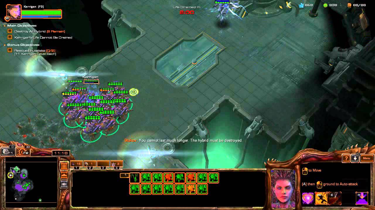 Starcraft 2: Heart of the Swarm - Campaign - Brutal - Mission 14: Hand ...