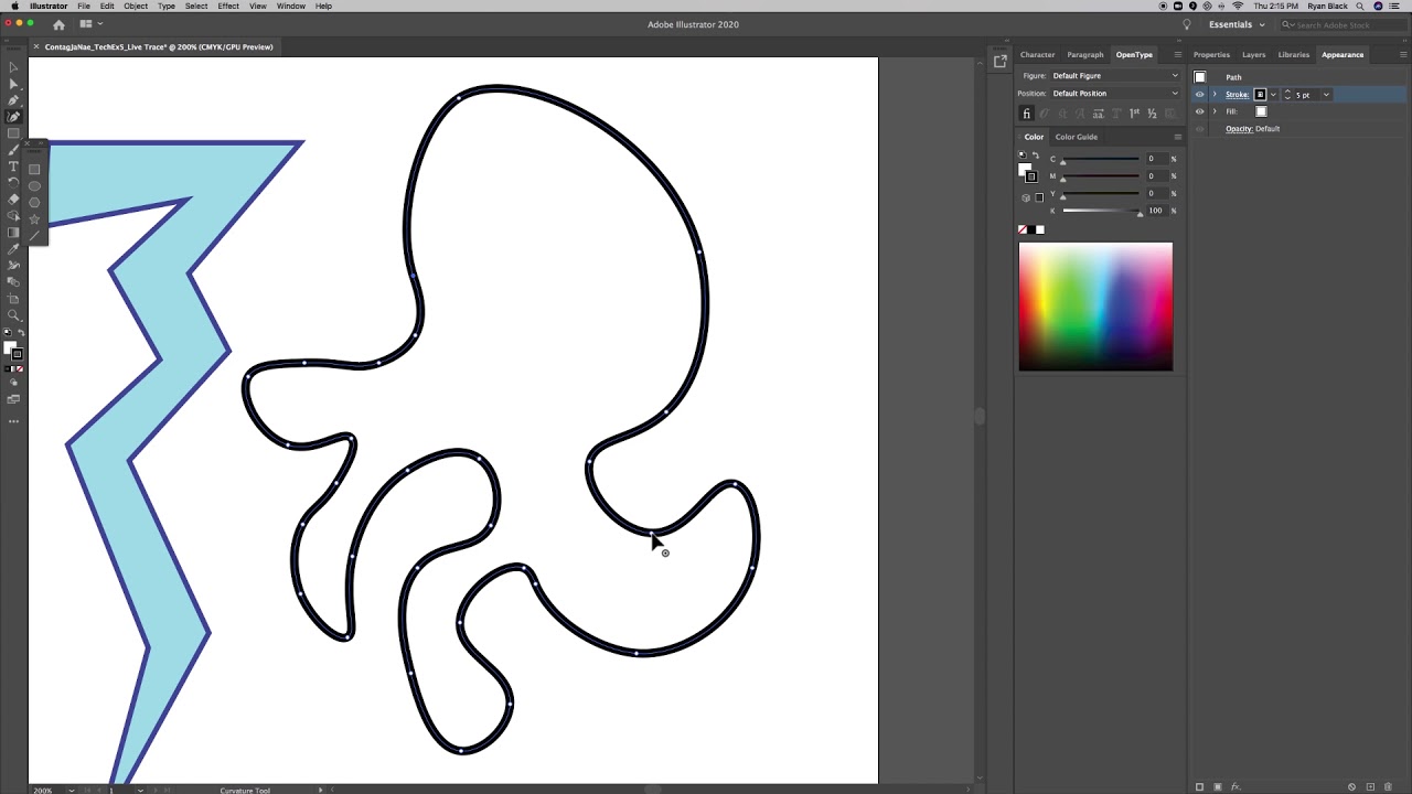 Pen Tool, Paths, and Live Trace Tool - Digital Foundations - YouTube