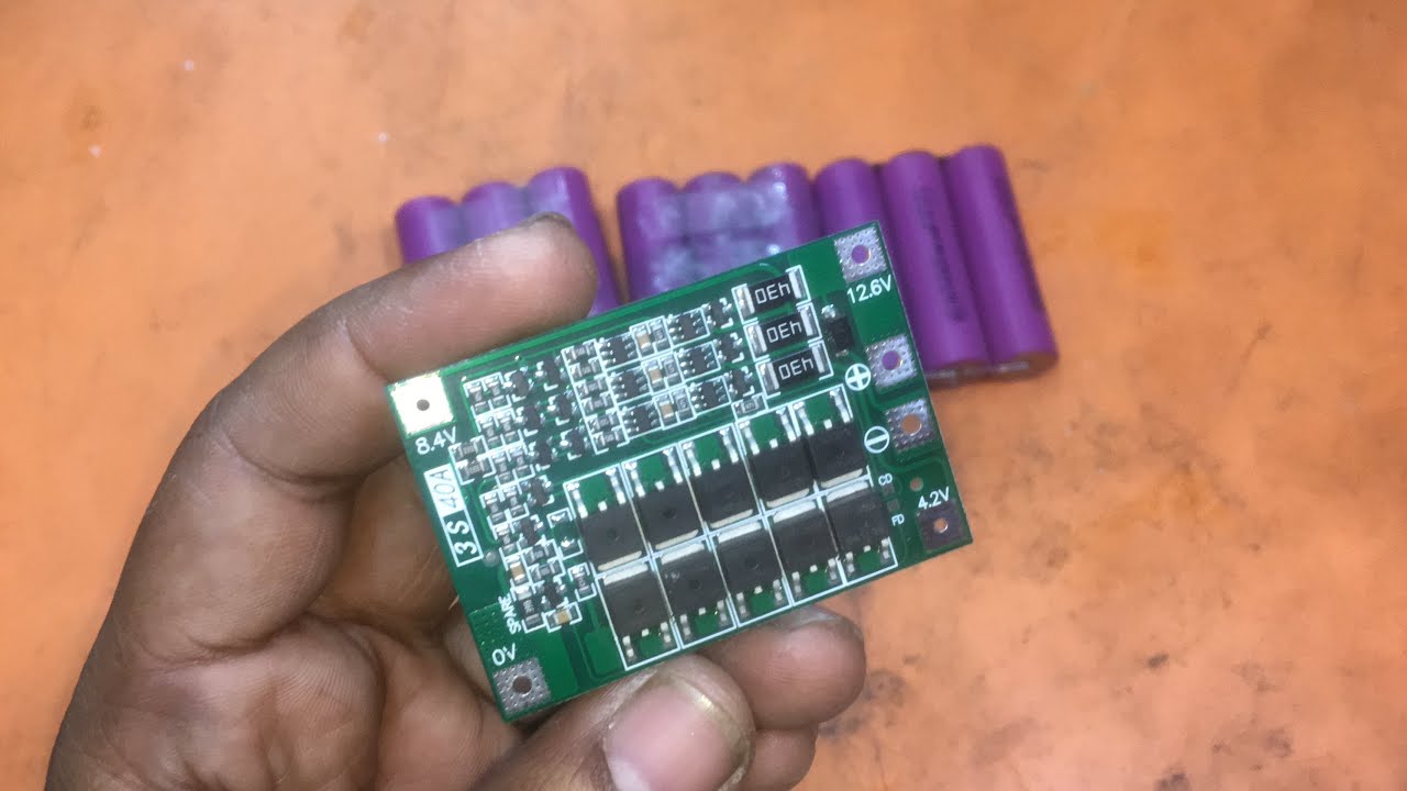 how to make battery pack using BMS circuit - YouTube