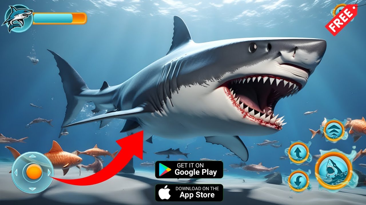 Whale shark attack simulator android gameplay | world | Hungry | Shark ...
