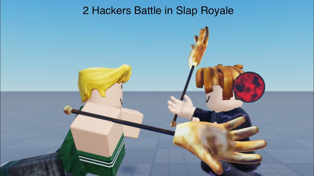 2 Hackers Battle in Slap Royale (Slap Battles) - YouTube