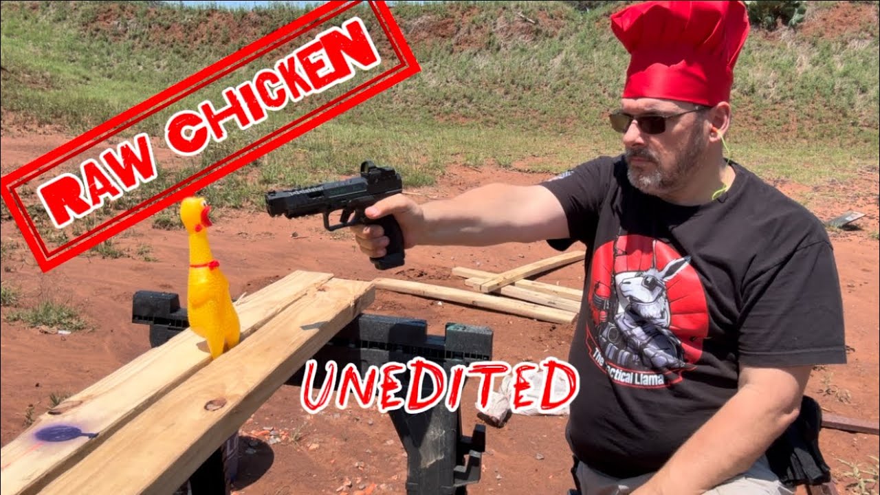 We Shot a Raw Chicken… UNEDITED Carnage! 🍗 - YouTube