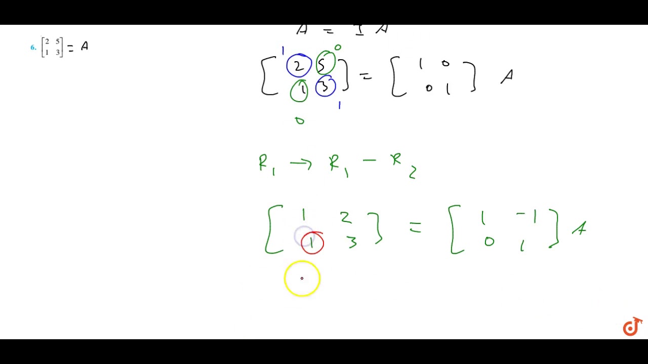Using elementary transformations, find the inverse of the matrices `[2 ...
