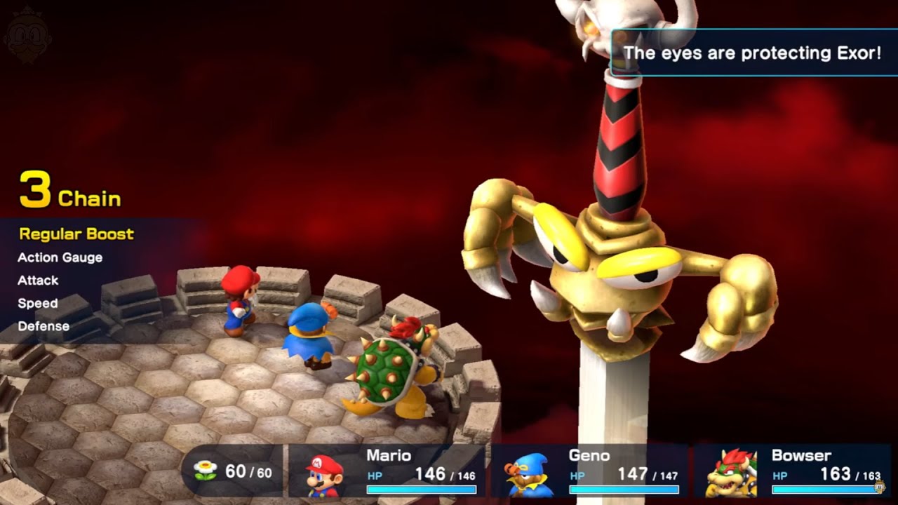 Exor Boss Fight | Super Mario RPG Remake - YouTube