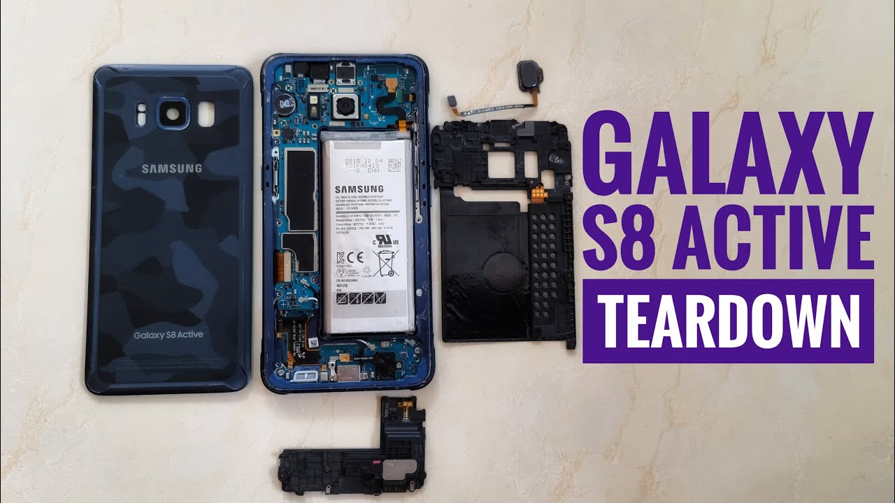 Samsung Galaxy S8 Active (AT&T) Teardown for Display Issue - YouTube