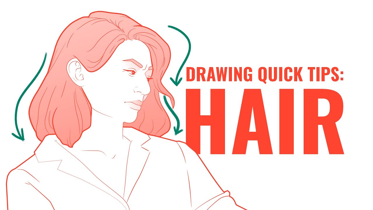 Drawing Tutorial: How to draw hair - YouTube