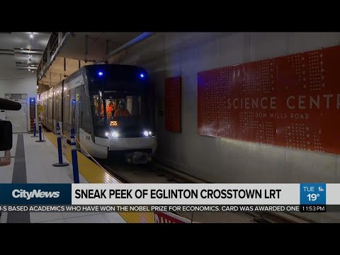 Sneak Peek at the Eglinton Crosstown LRT - YouTube