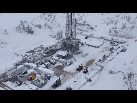 Kar kalınlığının 2,5 metreyi bulduğu Gabar'da petrol üretimi hız kesmeden sürüyor