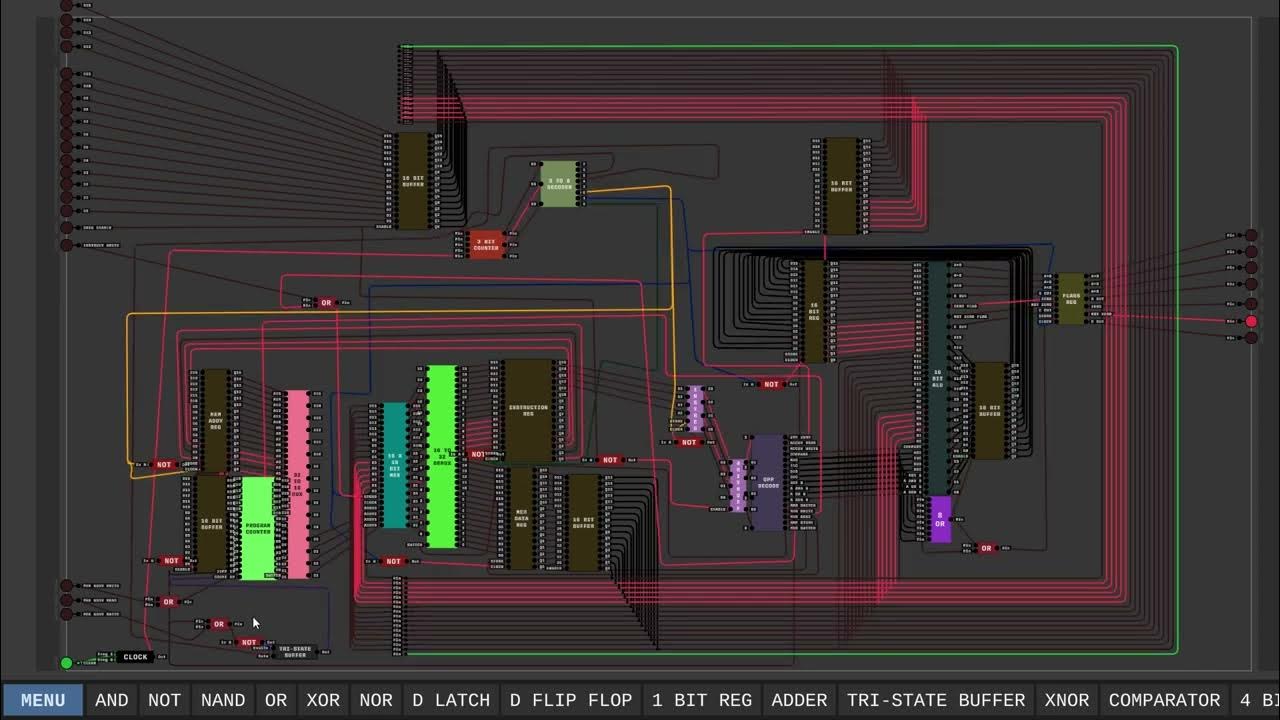 Digital Logic Sim. 16 BIT CPU. - YouTube