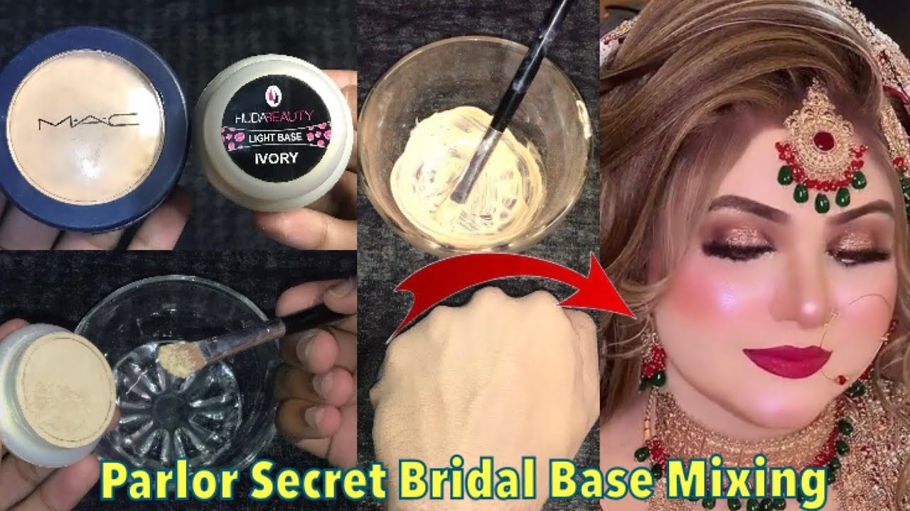 Parlor secret bridal base | Bridal base mixing for beginners | Step by ...