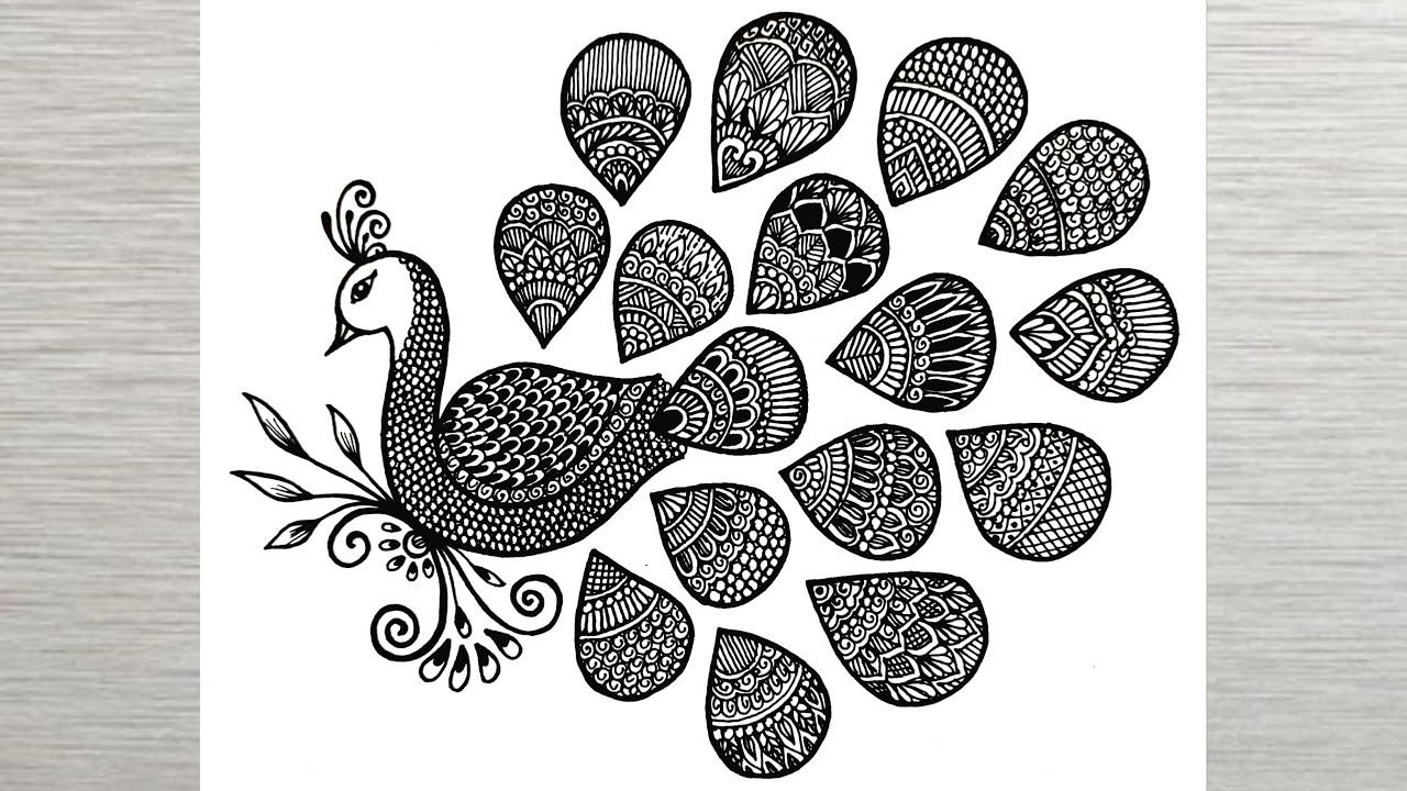 How To Draw Mandala For Beginners Peacock Mandala Art