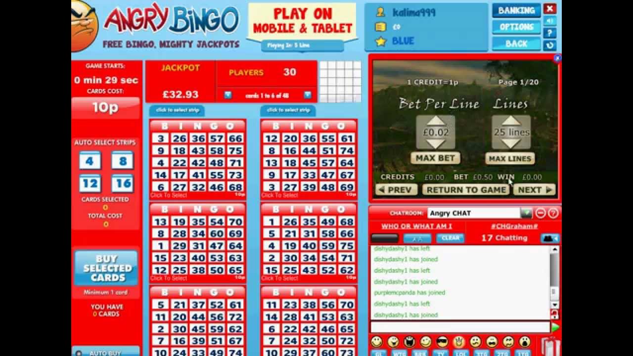 Angry Bingo Video - 500% bingo bonus and free bingo rooms - YouTube