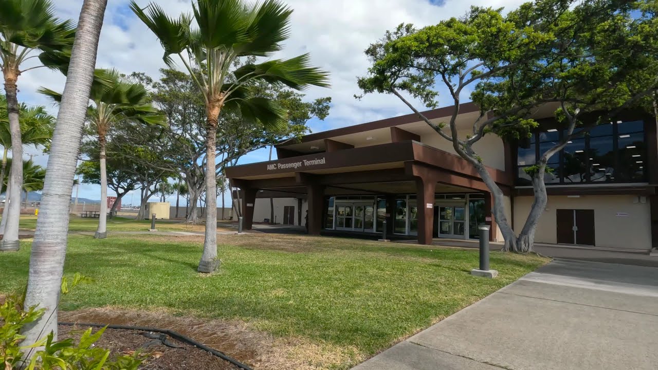 Hickam AMC Passenger Terminal and DV lounge, Pearl Harbor, HI, August ...