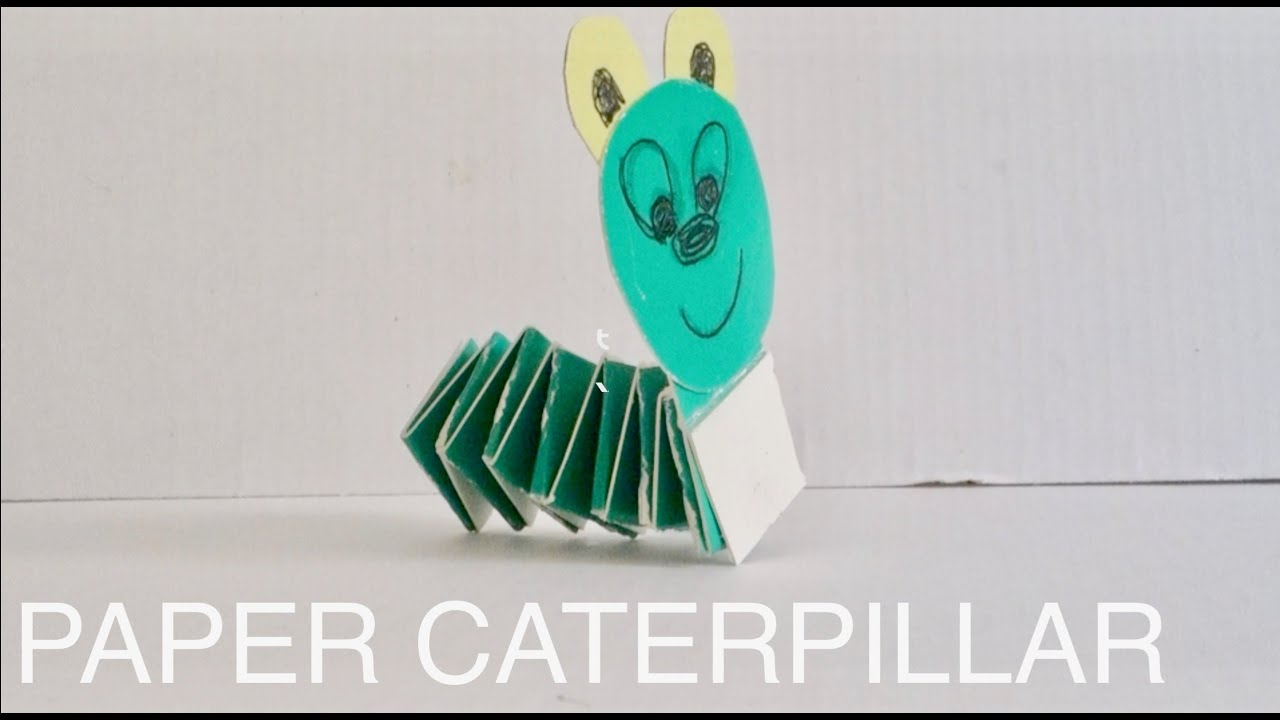 Paper Caterpillar - Children's crafts - DIY - YouTube