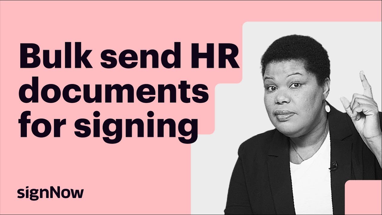 How To Sign HR Documents in Bulk - YouTube