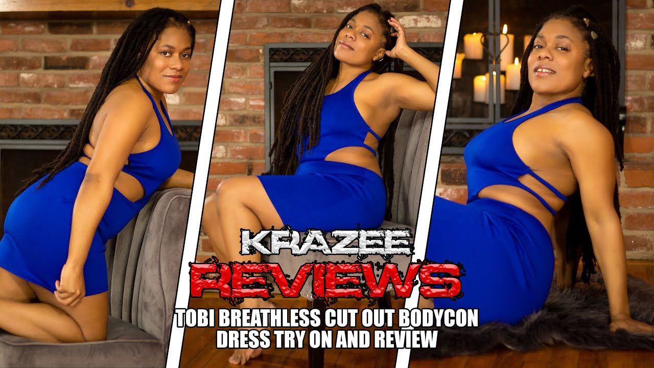 Krazee Reviews - Tobi Breathless Cut Out Bodycon Dress Try On and Review - YouTube