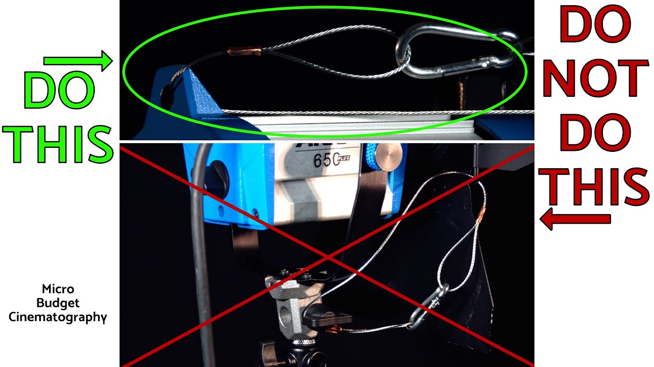 Safety Cables Are A MUST HAVE! | Cinematography & Lighting Tip - YouTube