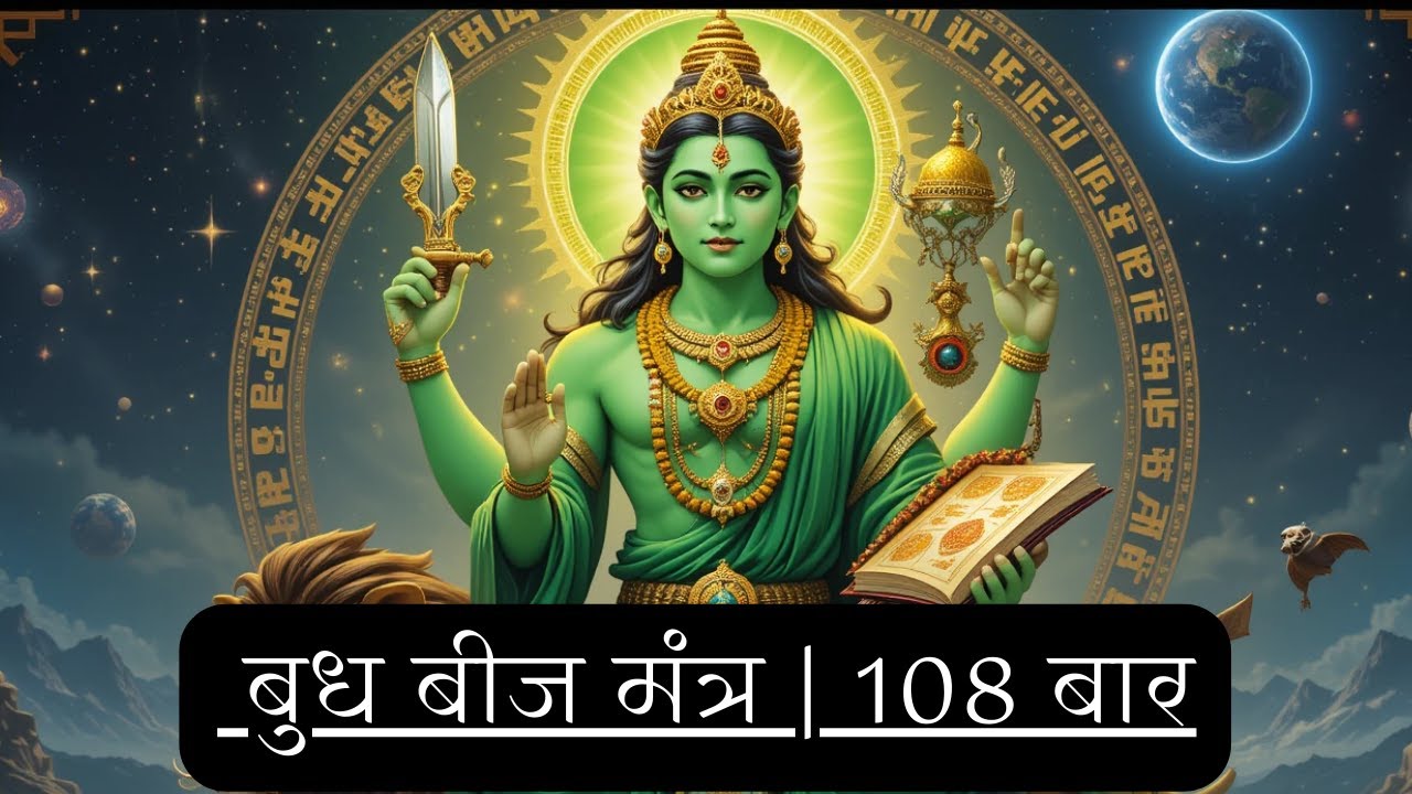 Budh Beej Mantra | ॐ ब्रां ब्रीं ब्रौं सः बुधाय नमः | Budh Mool Mantra ...
