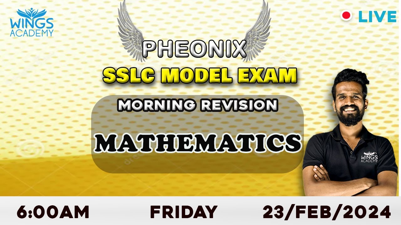 MATHEMATICS | MORNING REVISION | SURE QUESTIONS | MODEL EXAM | LIVE ...