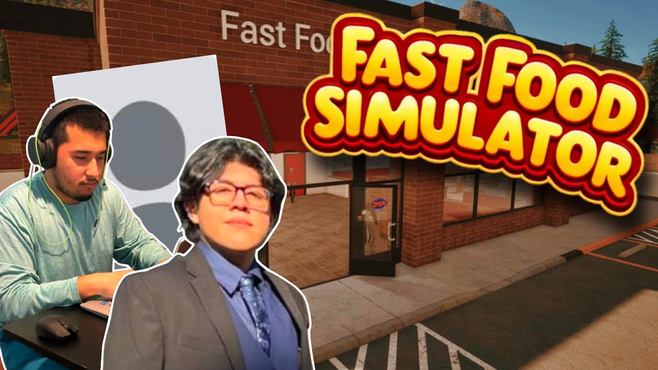 Playing Fast Food Simulator burger shop tycoon with my FRIENDS - YouTube