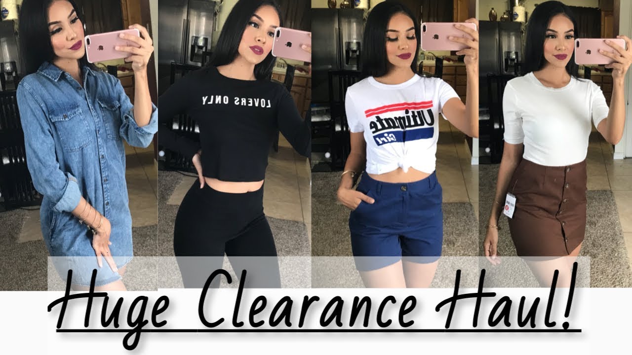 EVERYTHING UNDER $10!!! HUGE CLEARANCE TRY-ON HAUL - YouTube