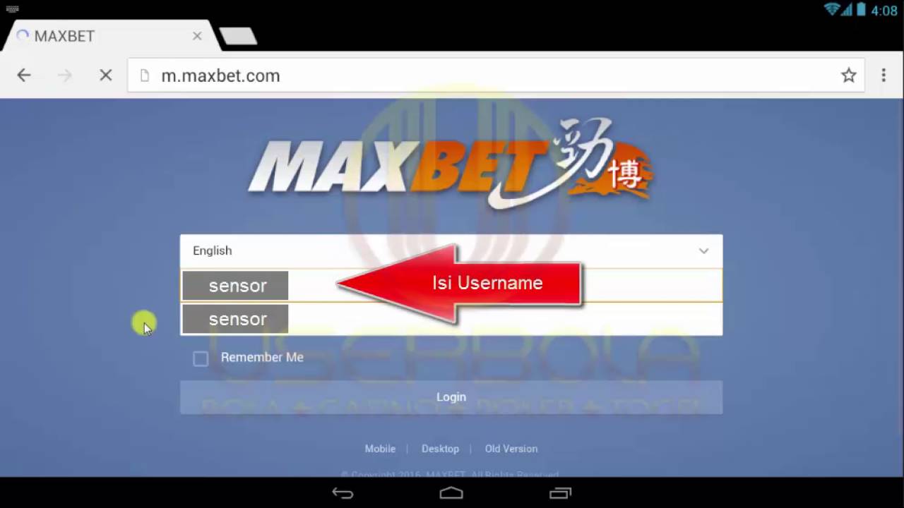 Cara Login Maxbet Melalui Mobile Bersama Userbola - YouTube