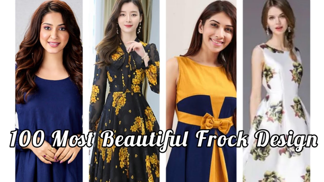 100 Most Beautiful Frock Design For You // Normal Frock Design - YouTube