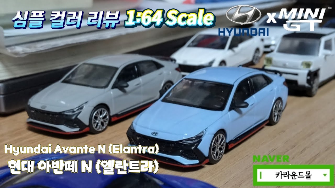 Mini GT Hyundai Avante N (Elantra) / 미니 GT 현대 아반떼 N (엘란트라) sky blue 1: ...