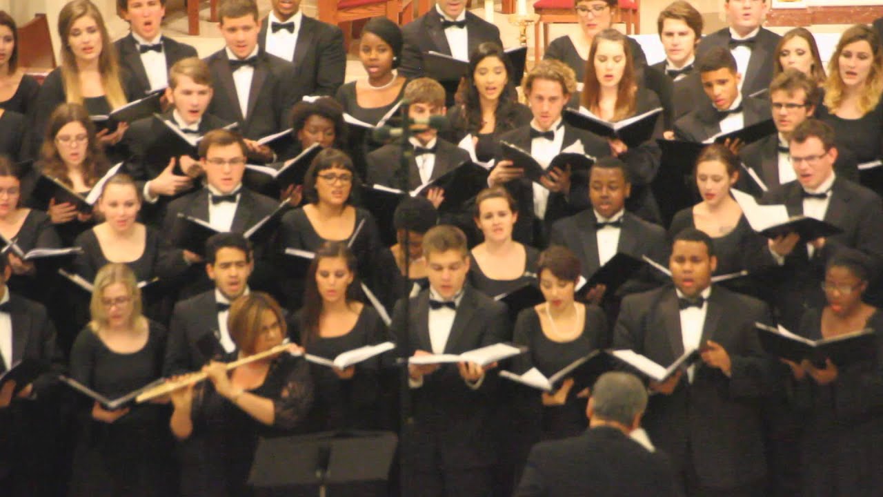 UCF University Choir performs Welcome All Wonders, O Magnum Mysterium ...